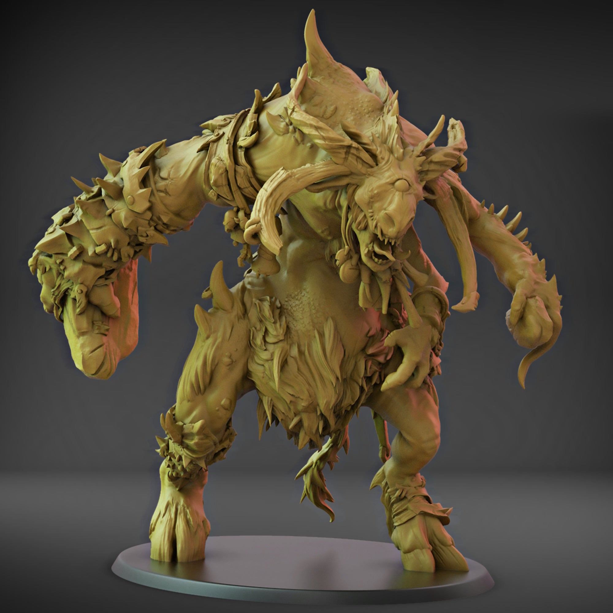 Herd Behemoth Bruiser Grimdark Fantasy Wargaming Miniature (80mm Base ...
