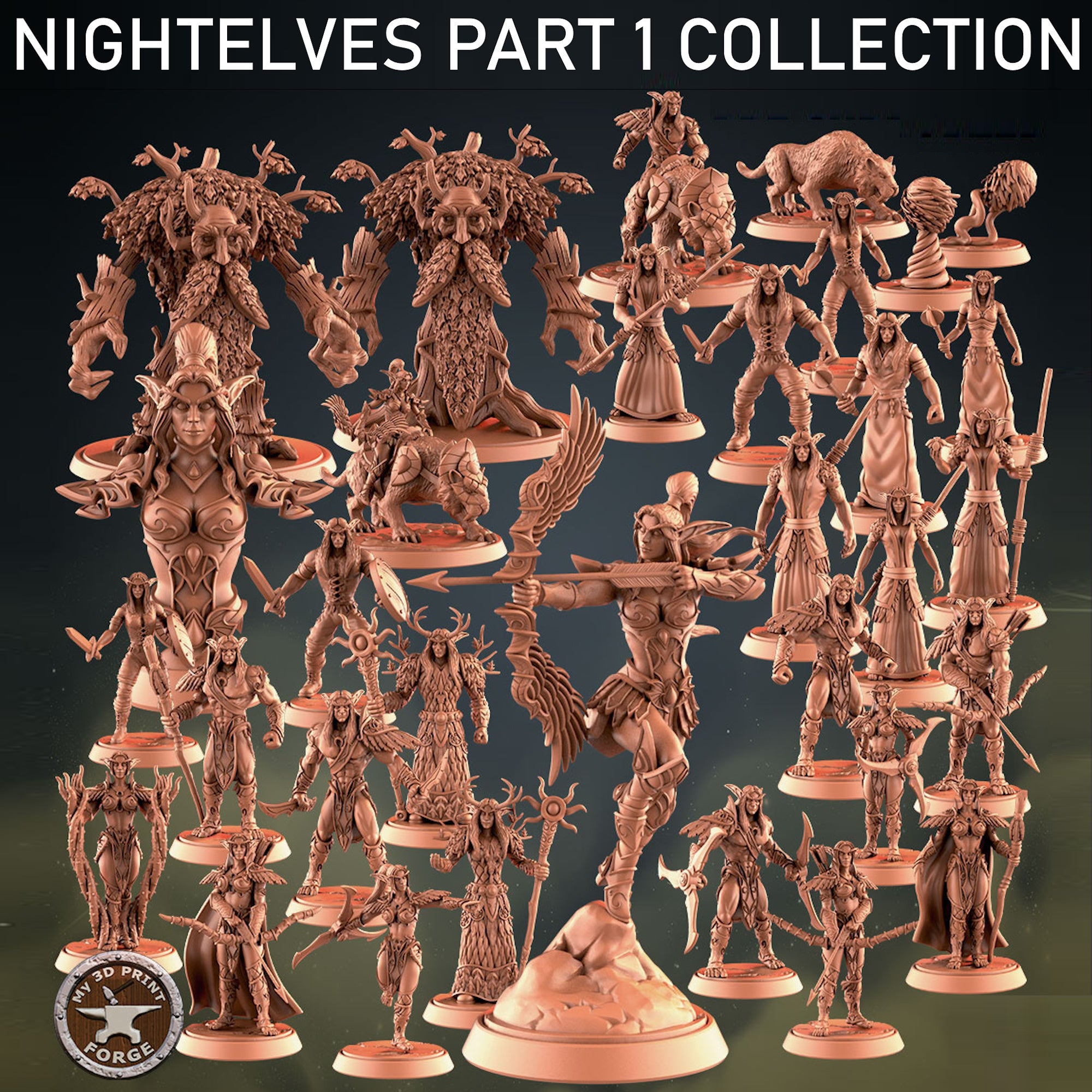 Night Elves Part 1 Collection – World of Warcraft Wargaming Miniatures ...